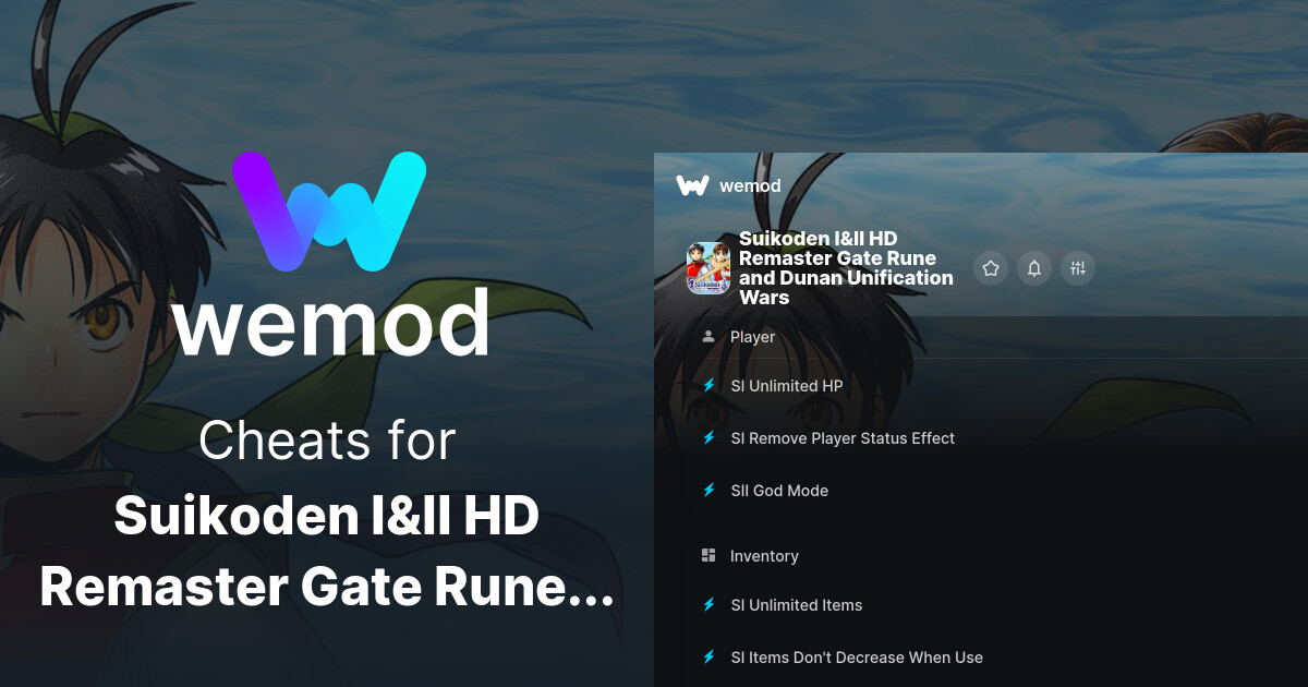 Suikoden I&II HD Remaster Gate Rune and Dunan Unification Wars Cheats & Trainers for PC | WeMod