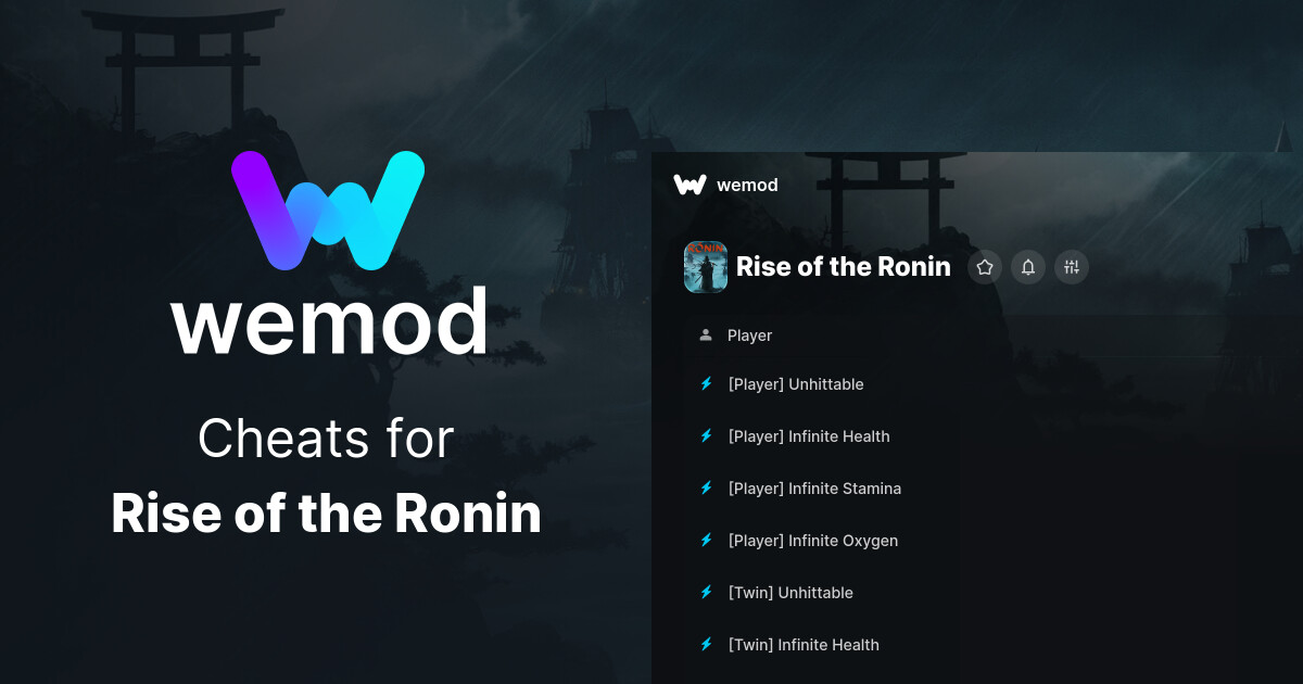 Rise of the Ronin Cheats & Trainers for PC | WeMod