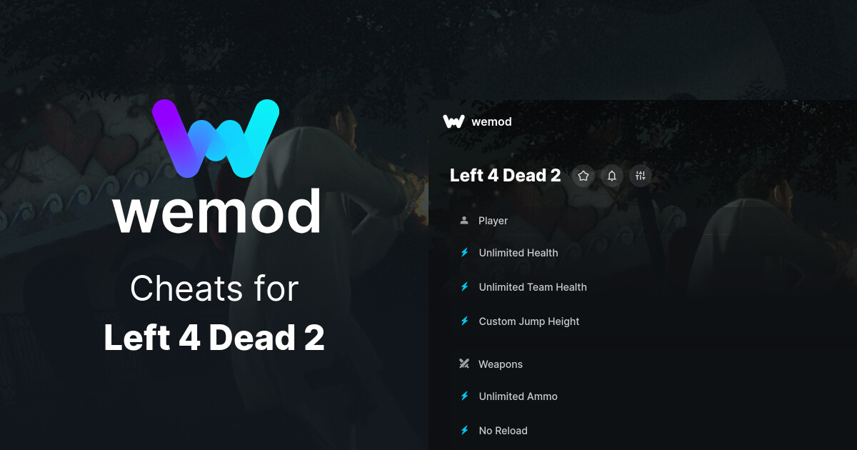 Left 4 Dead 2 Cheats & Trainers for PC | WeMod