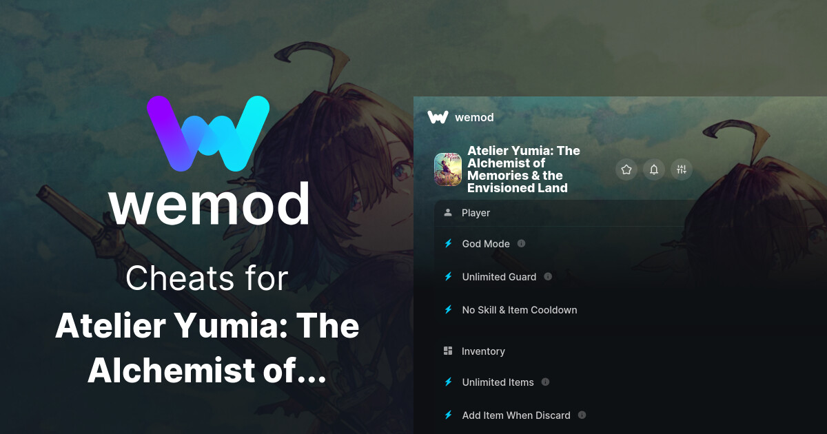 Atelier Yumia: The Alchemist of Memories & the Envisioned Land Cheats & Trainers for PC | WeMod
