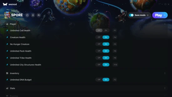 SPORE Cheats & Trainers for PC | WeMod