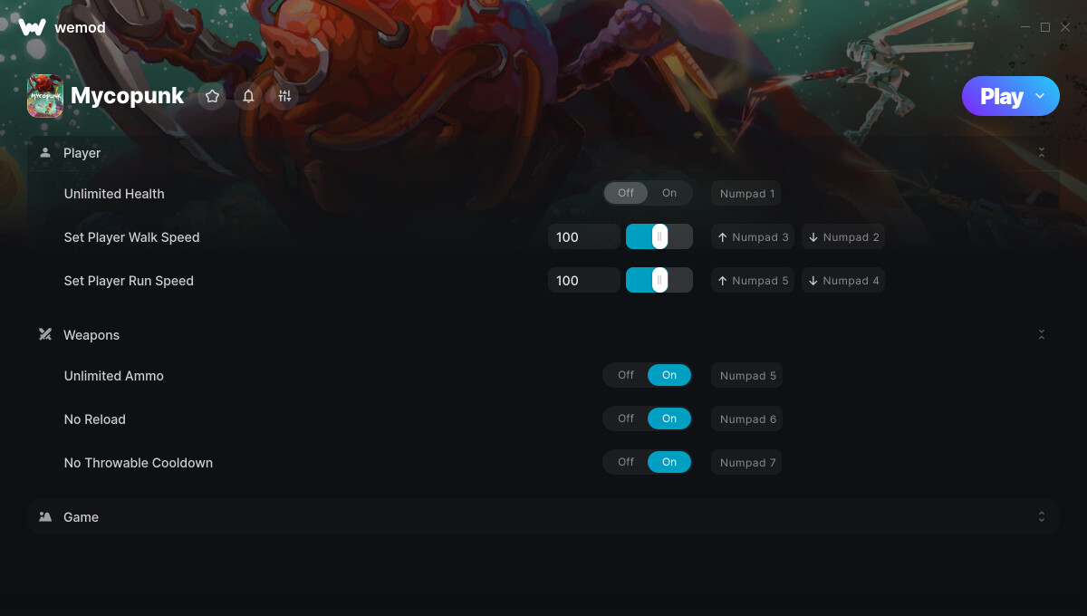 Mycopunk Cheats and Trainer for Steam - Trainers - WeMod Community