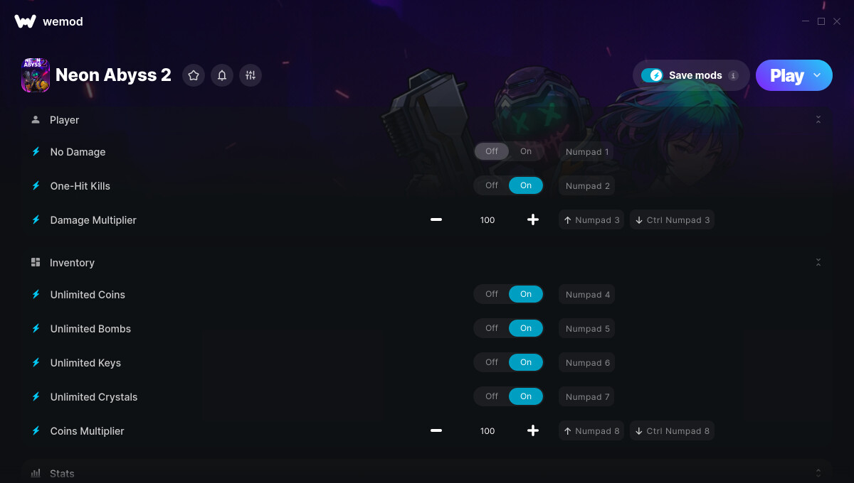 Neon Abyss 2 Cheats and Trainer for Steam - Trainers - WeMod Community