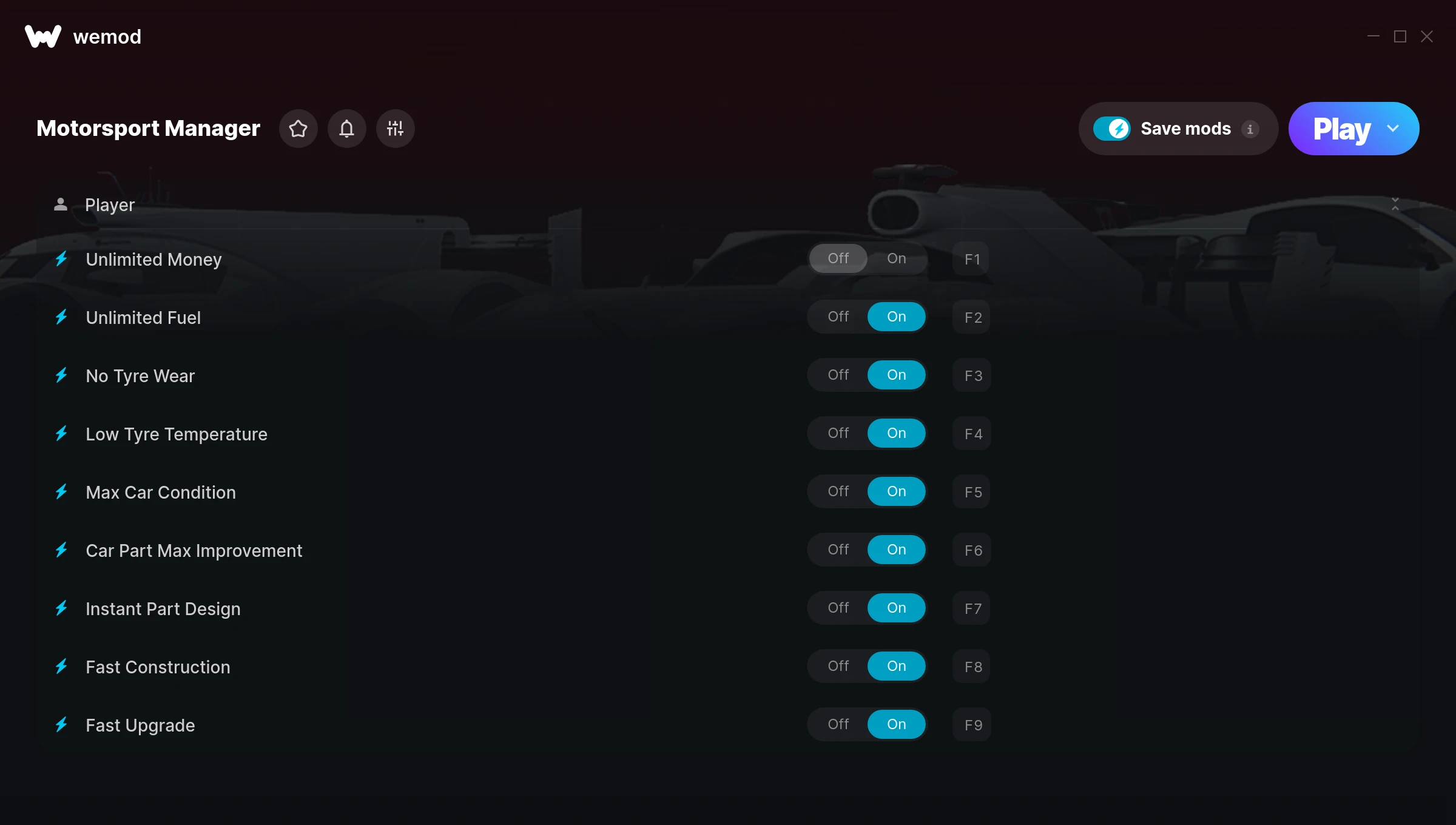 Motorsport Manager Cheats & Trainers for PC | WeMod