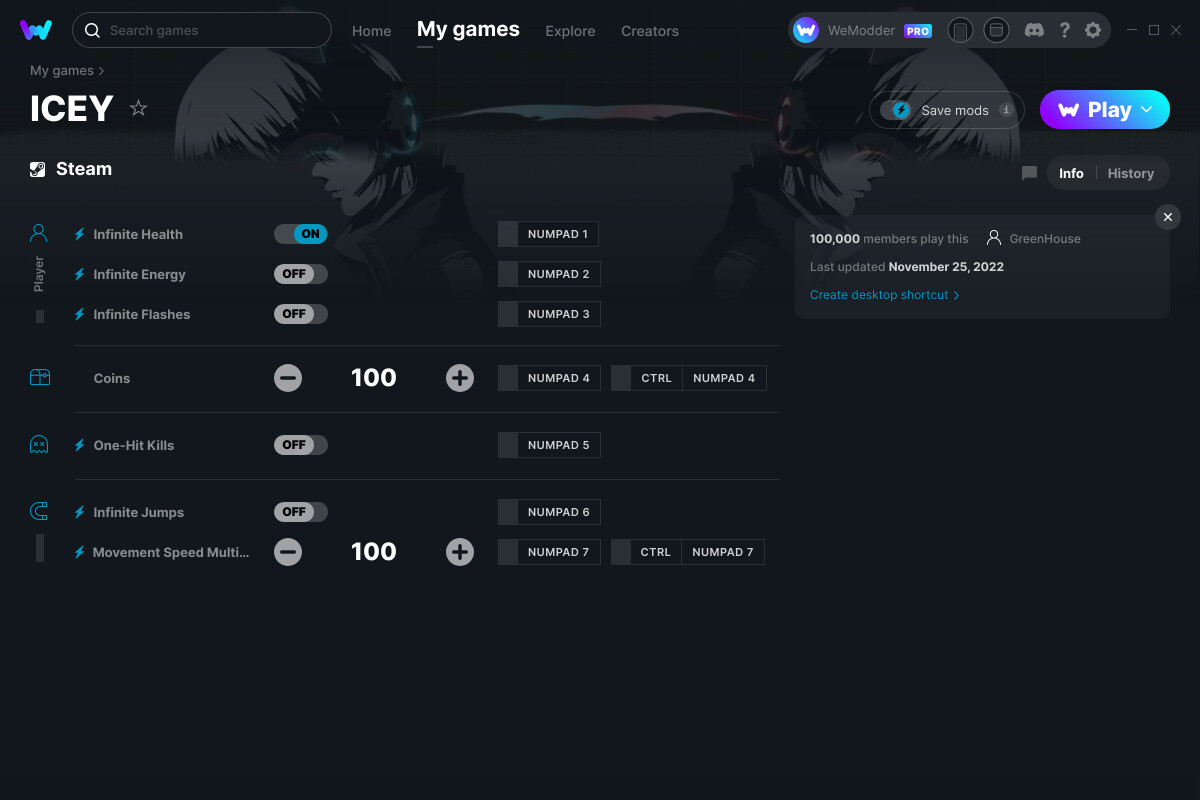 ICEY Cheats and Trainer for Steam - Trainers - WeMod Community