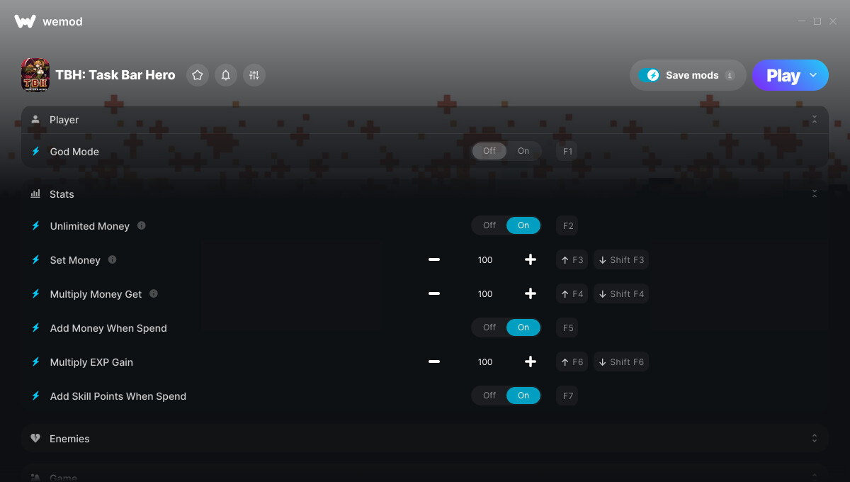 TBH: Task Bar Hero Cheats and Trainer for Steam - Trainers - WeMod ...
