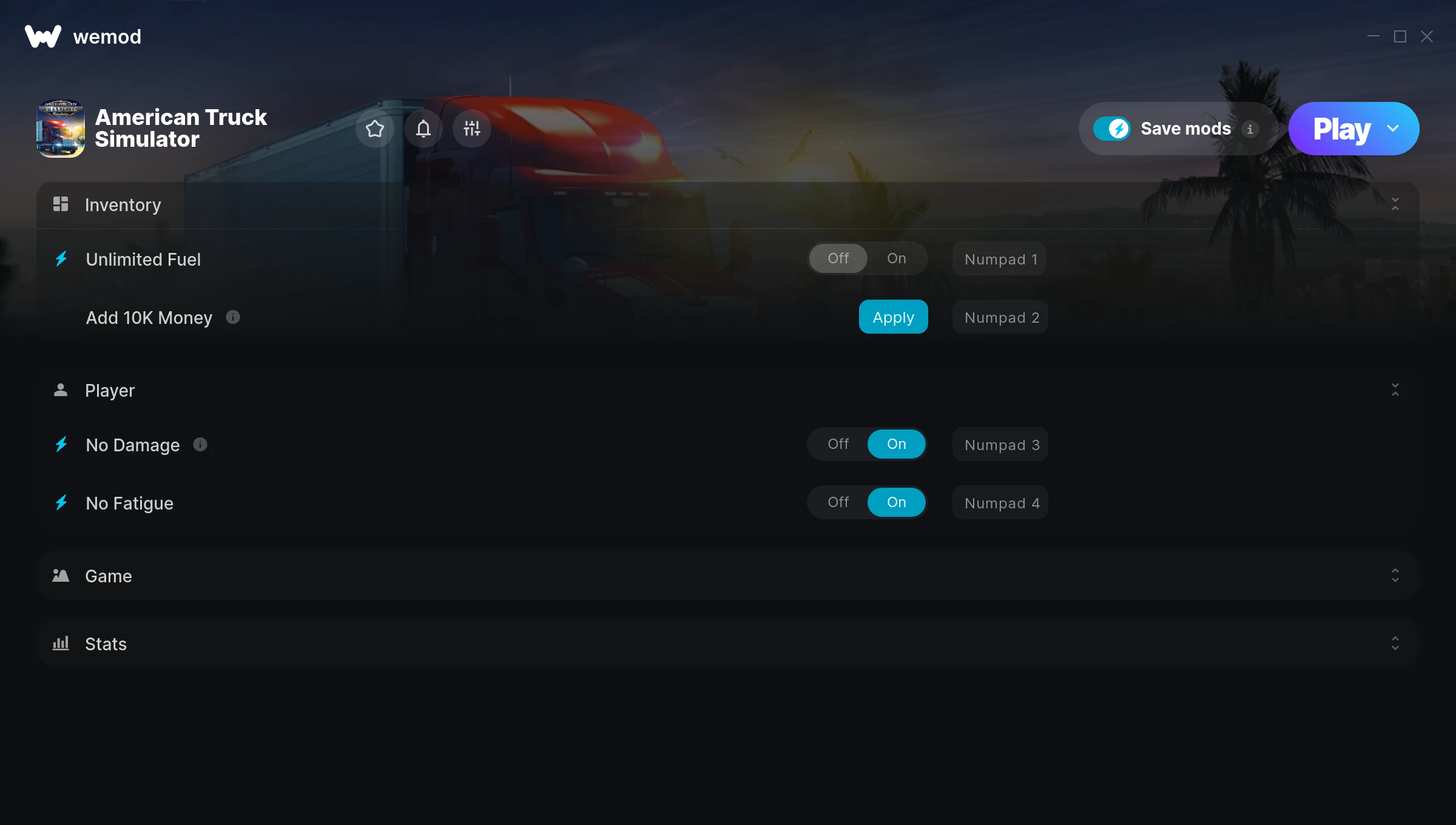 American Truck Simulator Cheats & Trainers for PC | WeMod