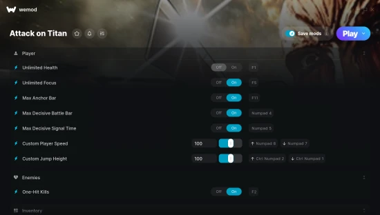 Attack on Titan Cheats & Trainers for PC | WeMod