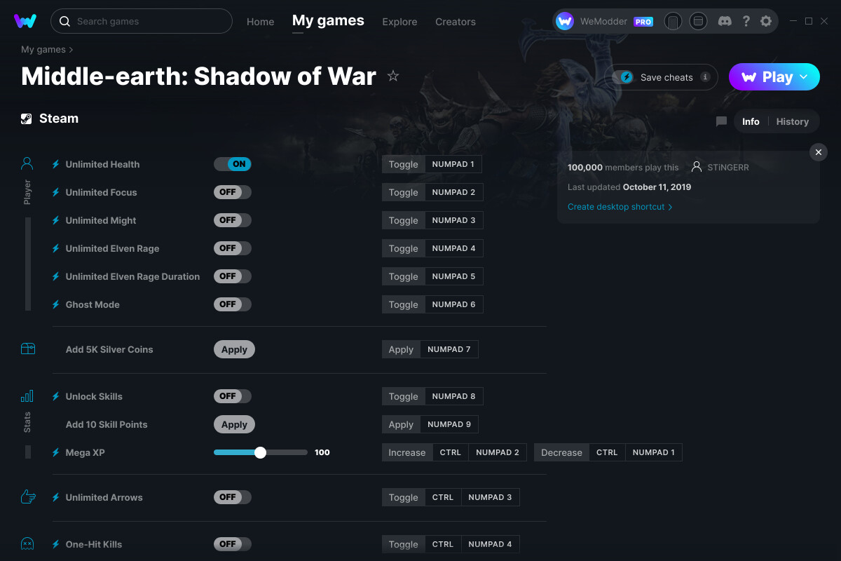 Middle-earth: Shadow of War Cheats and Trainer for Steam - Trainers ...
