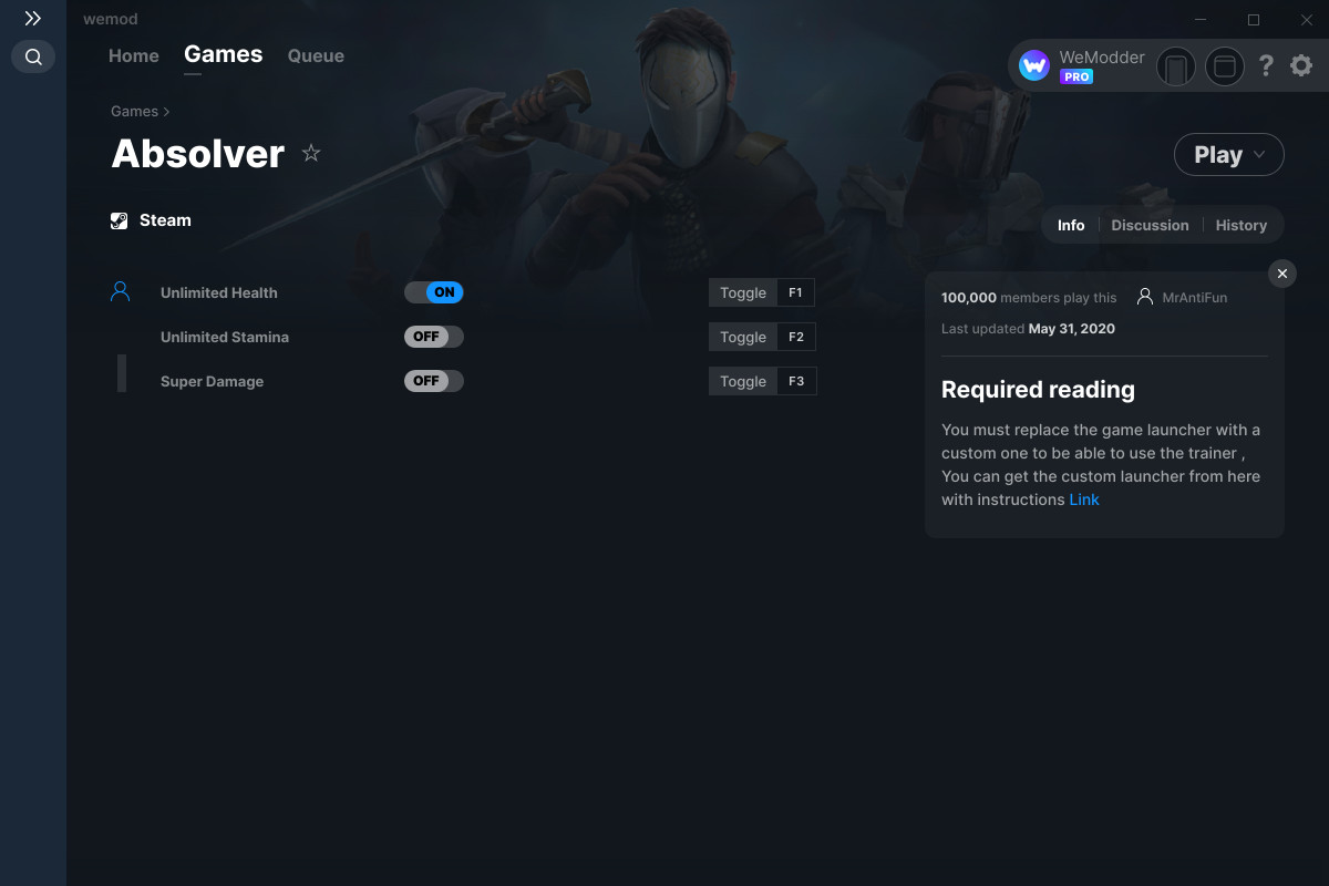 Absolver Cheats and Trainer for Steam - Trainers - WeMod Community