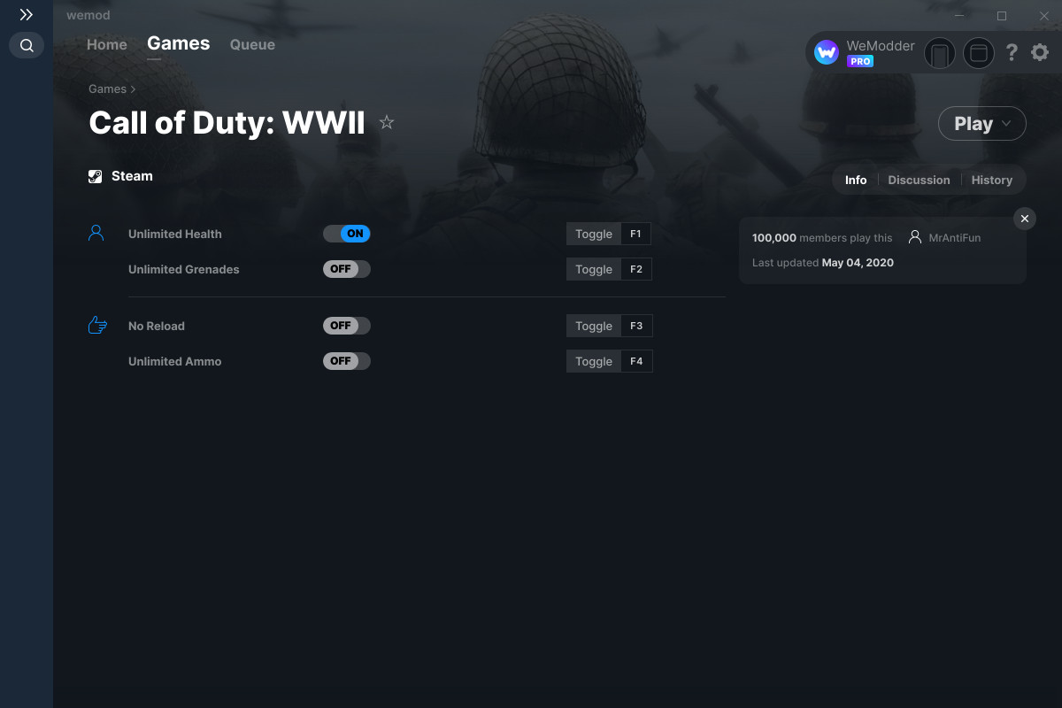 Call of Duty: WWII Cheats and Trainer for Steam - Trainers - WeMod ...