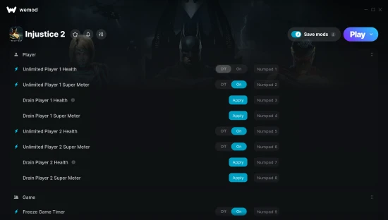 Injustice 2 Cheats & Trainers for PC | WeMod