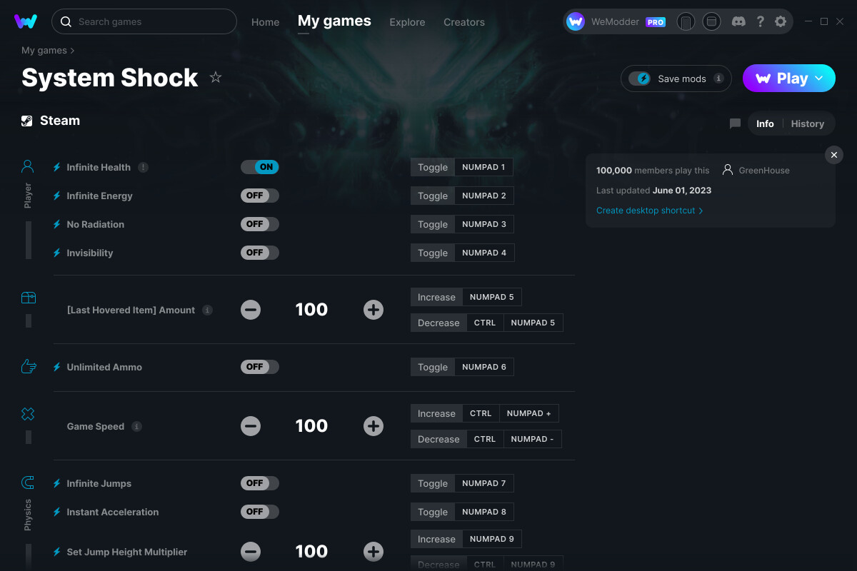 System Shock Cheats and Trainer for Steam - Trainers - WeMod Community