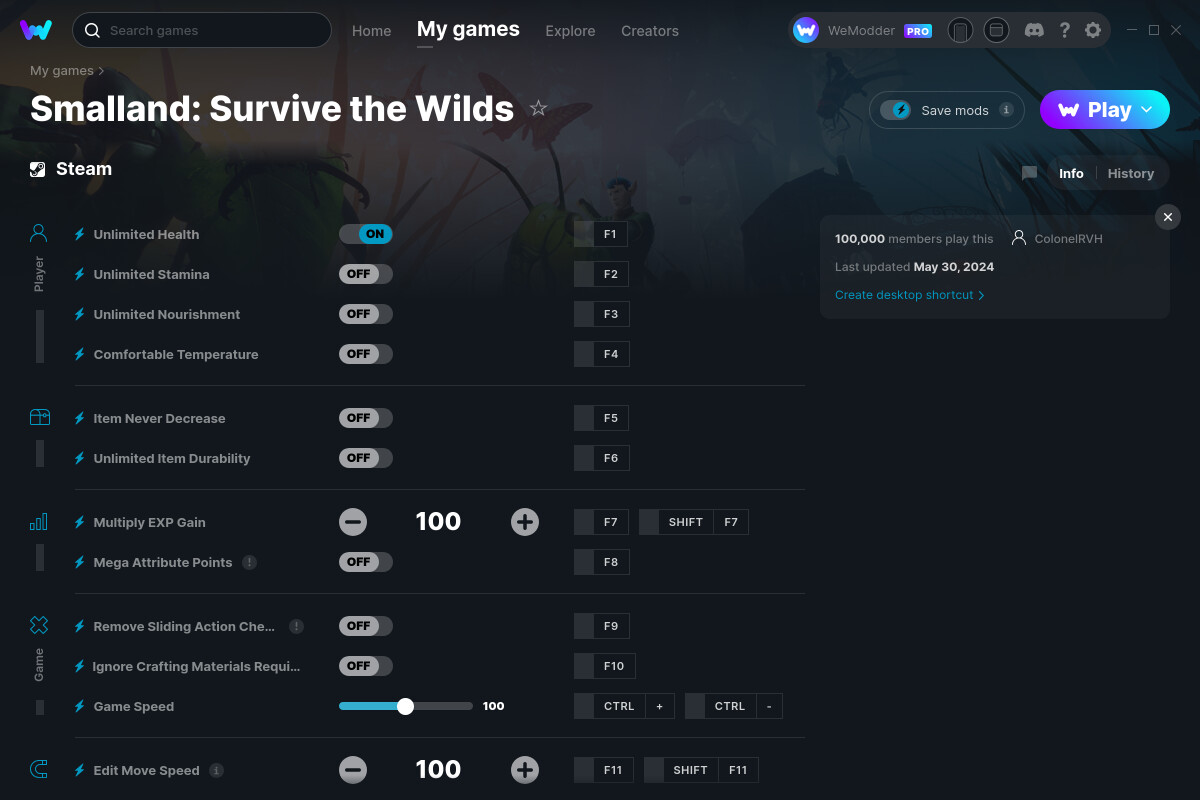 Smalland: Survive the Wilds Cheats and Trainer for Steam - Trainers - WeMod Community
