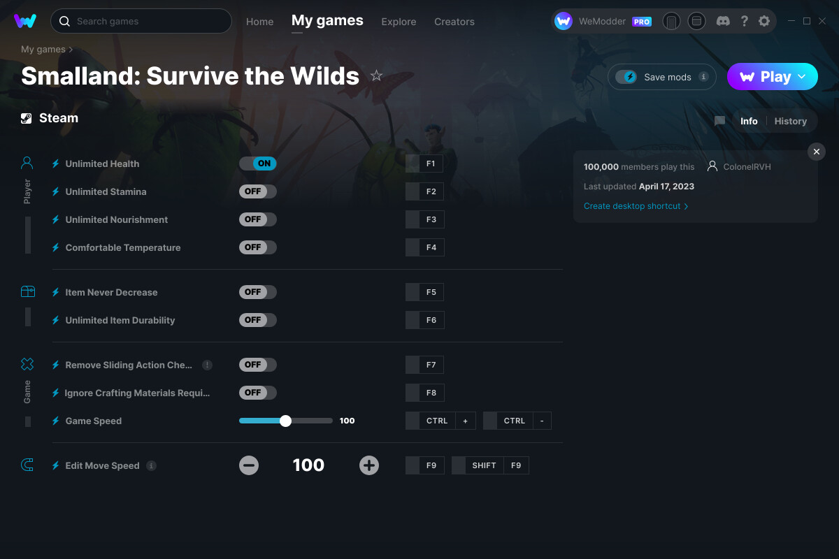 Smalland: Survive the Wilds Cheats and Trainer for Steam - Trainers - WeMod Community