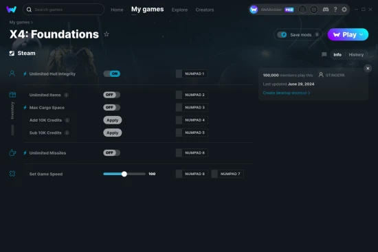 X4: Foundations Cheats & Trainers for PC | WeMod