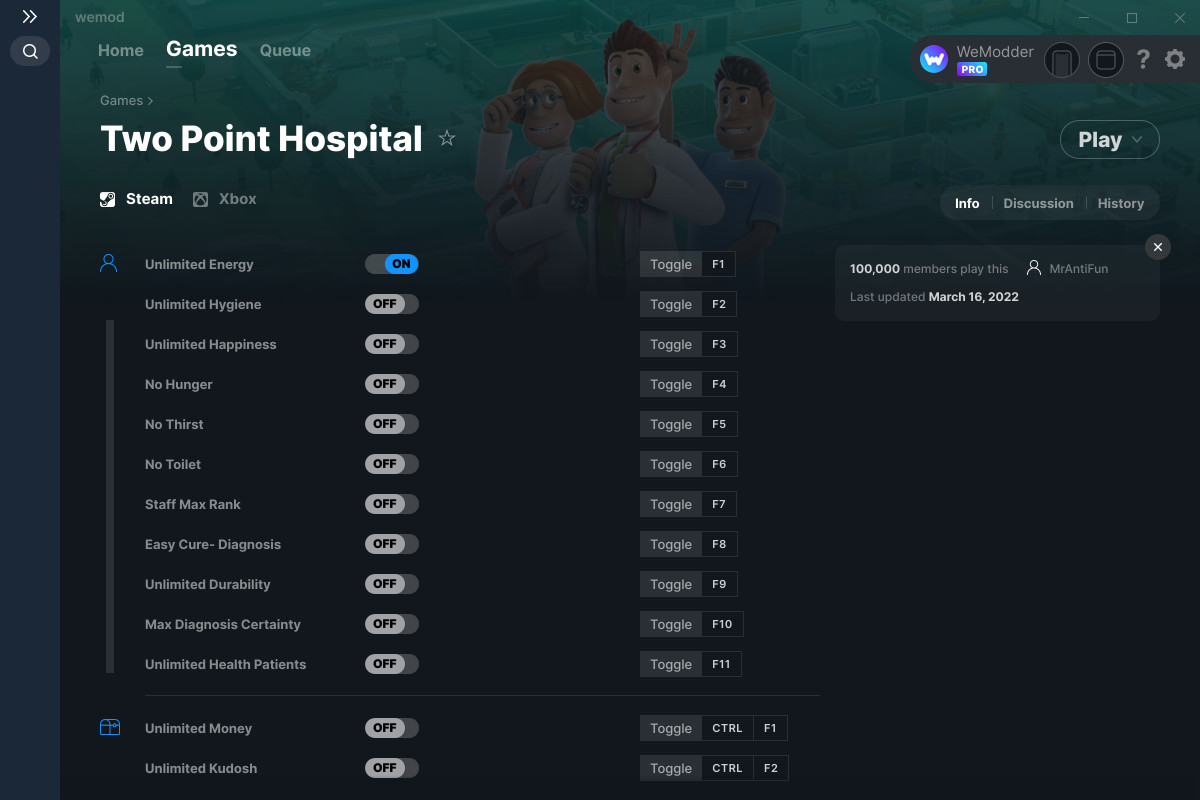 Two Point Hospital Cheats and Trainer for Steam - Trainers - WeMod ...