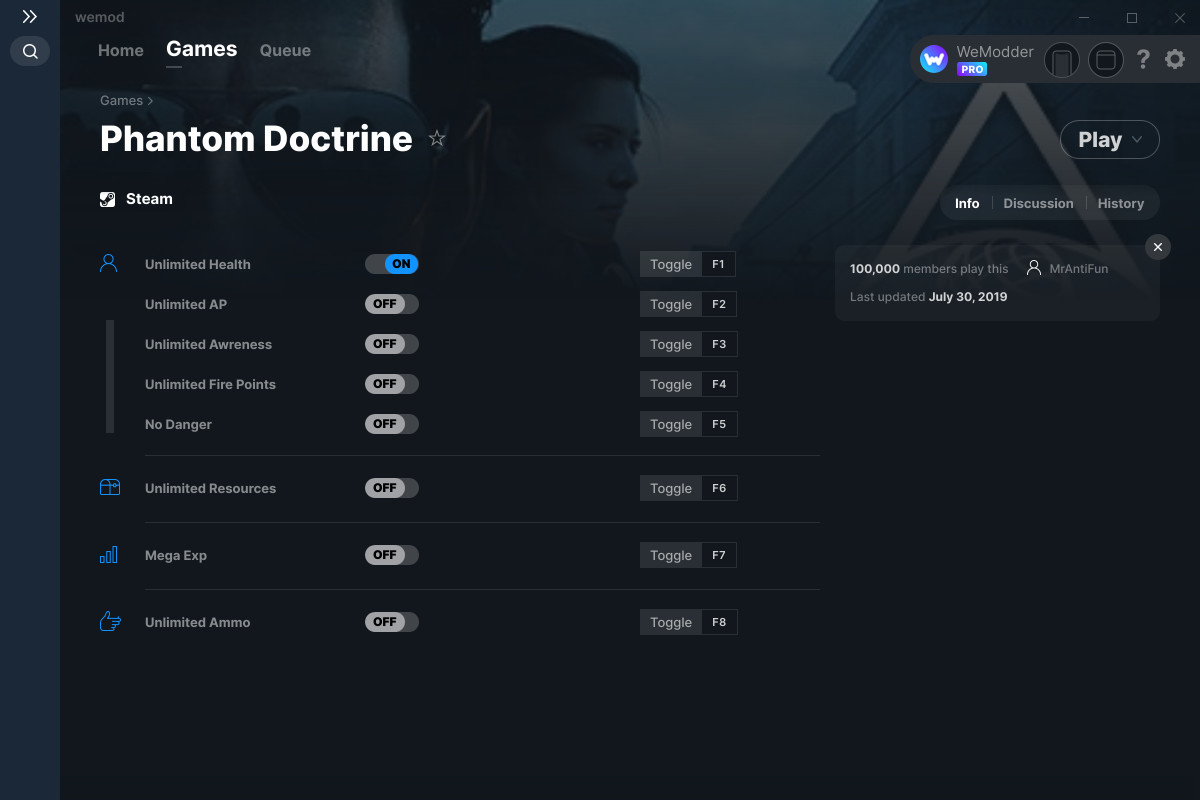 Phantom Doctrine Cheats and Trainer for Steam - Trainers - WeMod Community