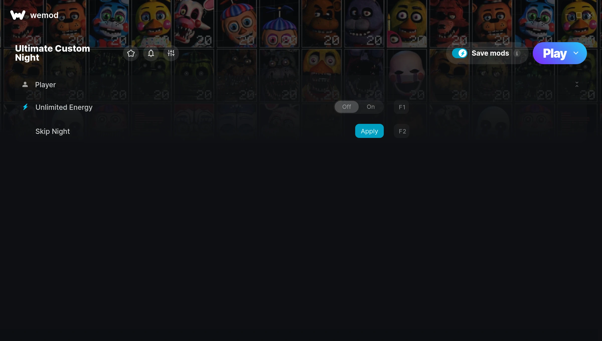 Ultimate Custom Night Cheats & Trainers for PC | WeMod