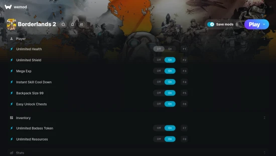 Borderlands 2 Cheats & Trainers for PC | WeMod