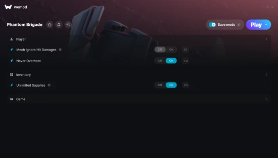 Phantom Brigade Cheats & Trainers for PC | WeMod