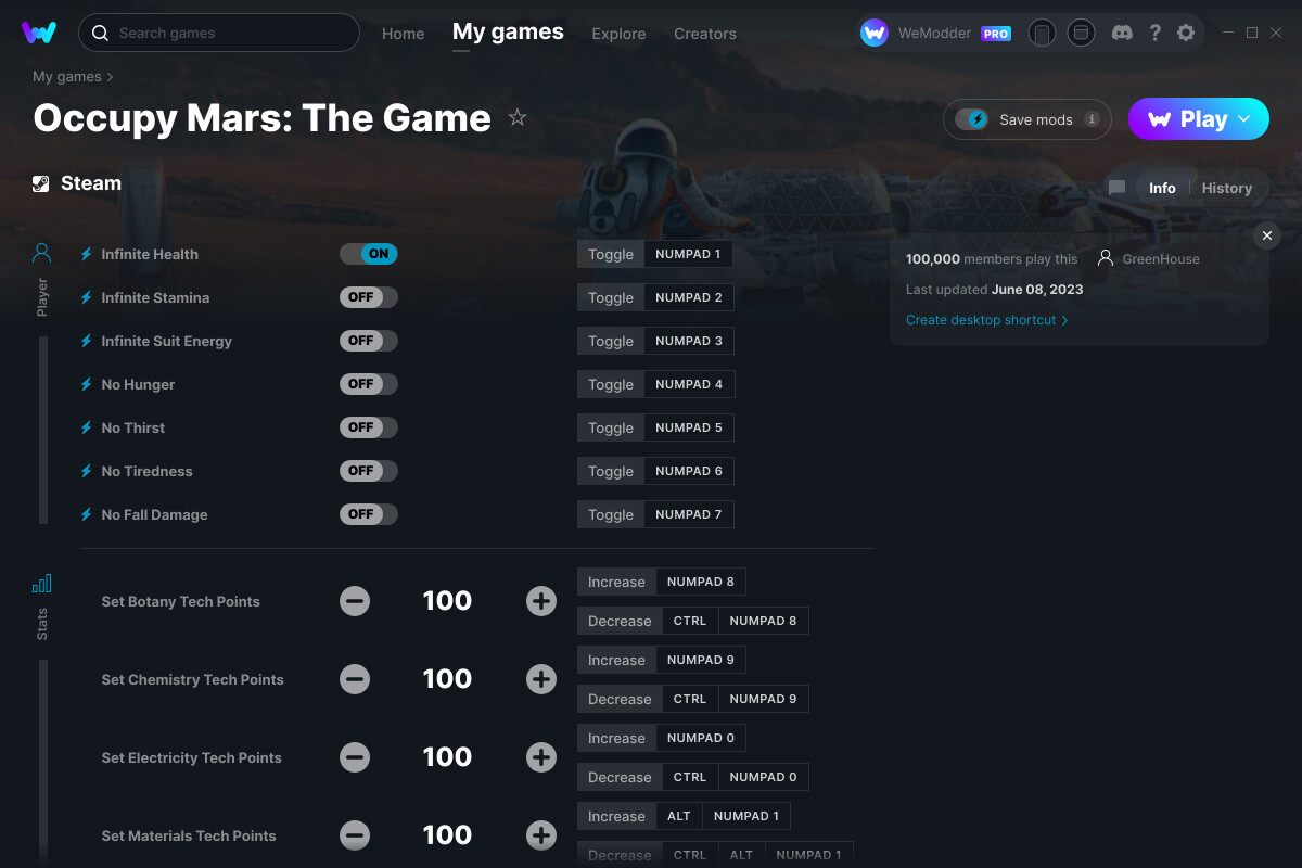 Occupy Mars: The Game Cheats and Trainer for Steam - Trainers - WeMod ...