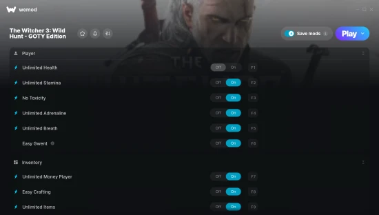 The Witcher 3: Wild Hunt - GOTY Edition Cheats & Trainers for PC | WeMod