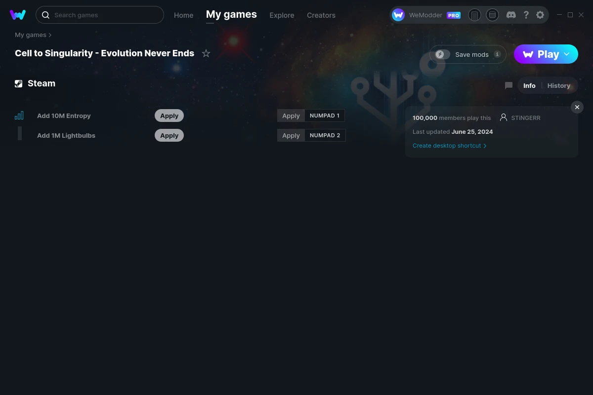 Cell to Singularity - Evolution Never Ends Cheats & Trainers for PC | WeMod