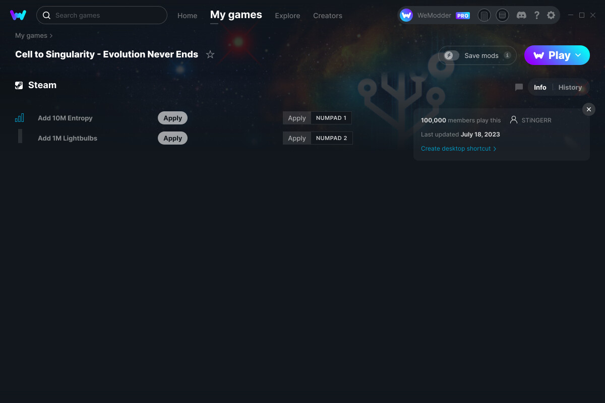 Cell to Singularity - Evolution Never Ends Cheats and Trainer for Steam - Trainers - WeMod Community