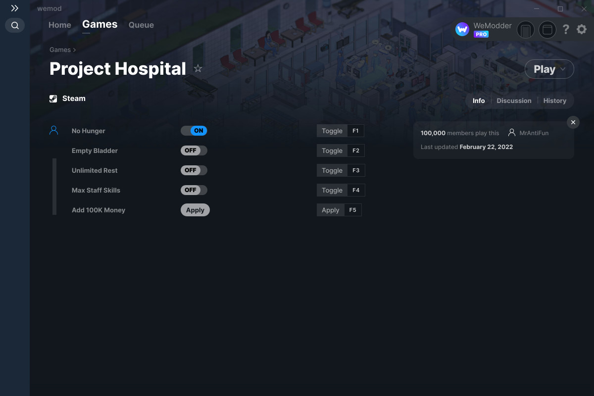 Project Hospital Cheats and Trainer for Steam - Trainers - WeMod Community