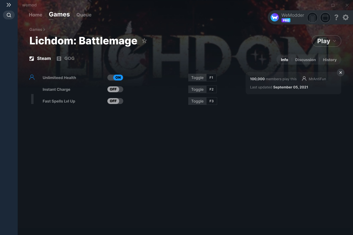 Lichdom: Battlemage Cheats and Trainer for GOG - Trainers - WeMod Community