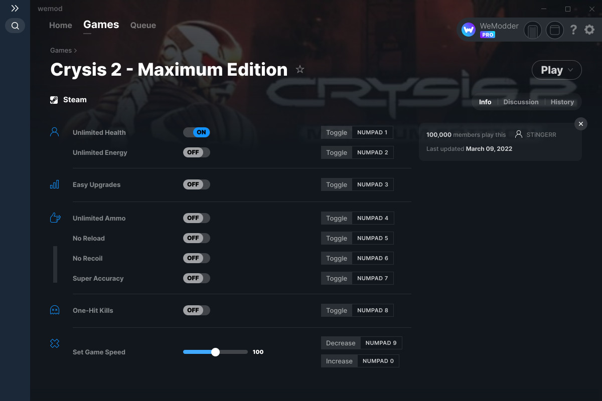 Crysis 2 - Maximum Edition Cheats and Trainer for Steam - Trainers ...