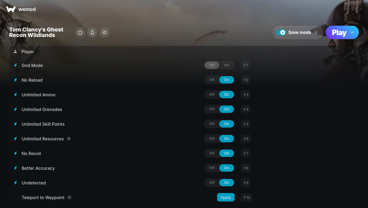 Tom Clancy's Ghost Recon Wildlands Cheats and Trainer for Epic Games ...