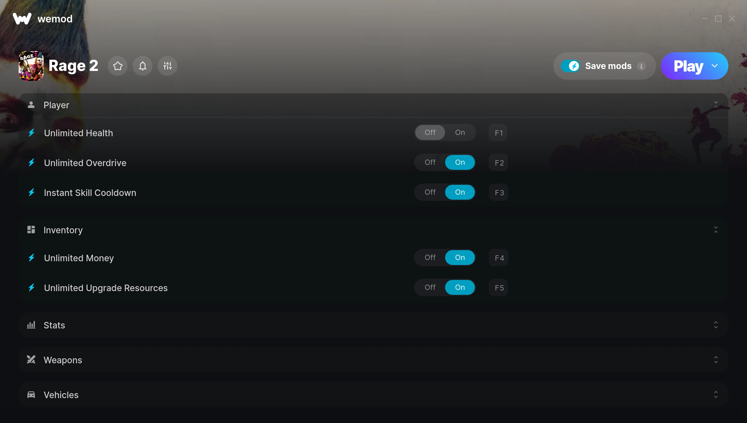 Rage 2 Cheats, Trainers and Maps for PC | WeMod