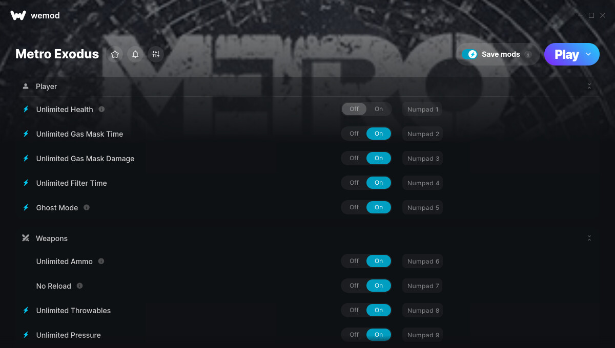 Metro Exodus Cheats and Trainer for Xbox - Trainers - WeMod Community