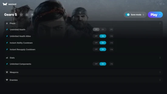 Gears 5 Cheats & Trainers for PC | WeMod