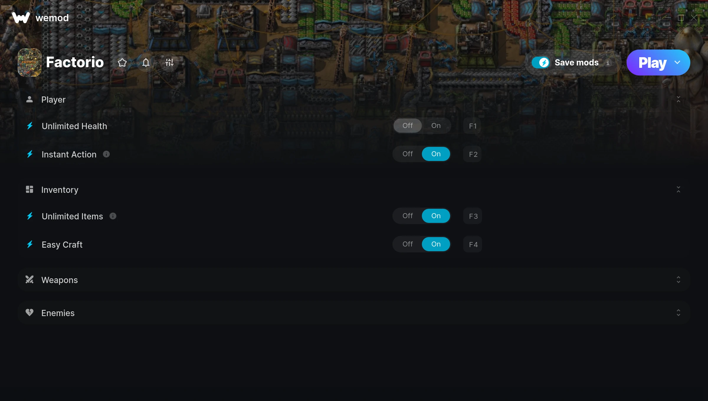 Factorio Cheats & Trainers for PC | WeMod