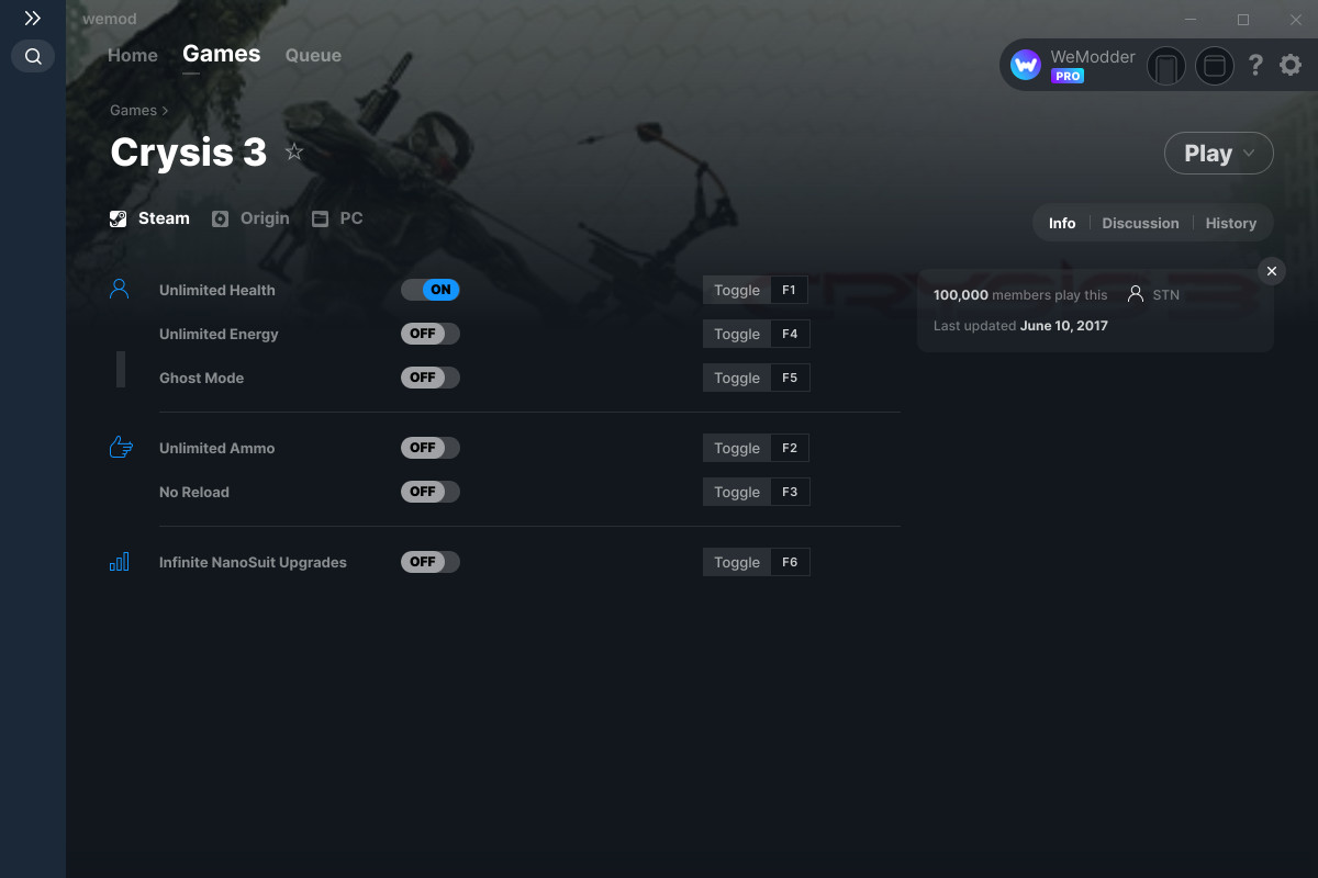 Crysis 3 Cheats and Trainer - Trainers - WeMod Community