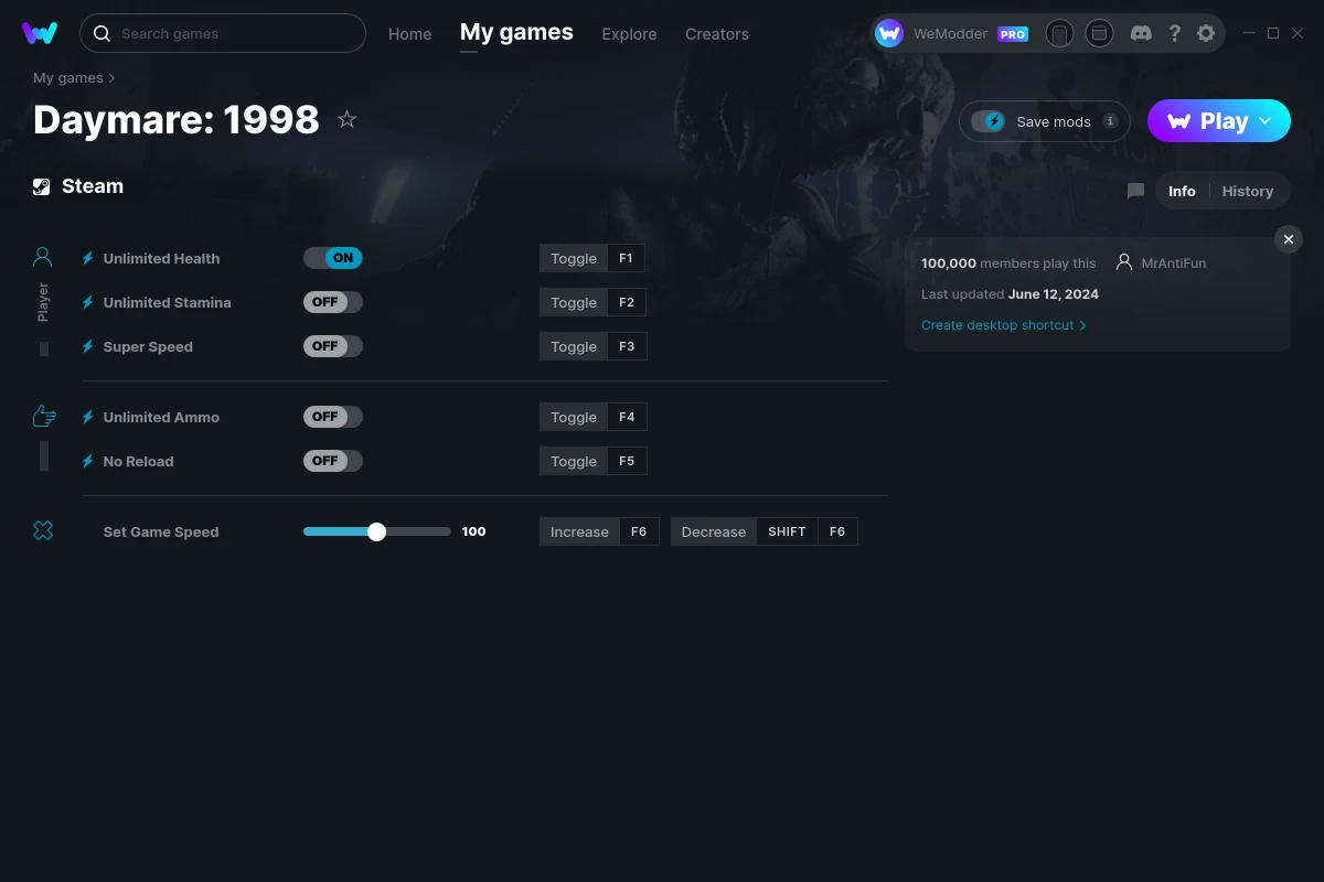 Daymare: 1998 Cheats & Trainers for PC | WeMod