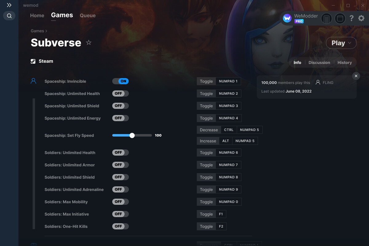 Subverse Cheats and Trainer for Steam - Trainers - WeMod Community