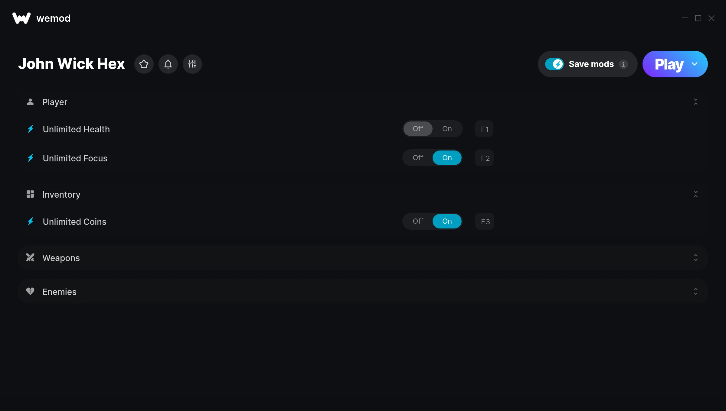 John Wick Hex Cheats & Trainers for PC | WeMod