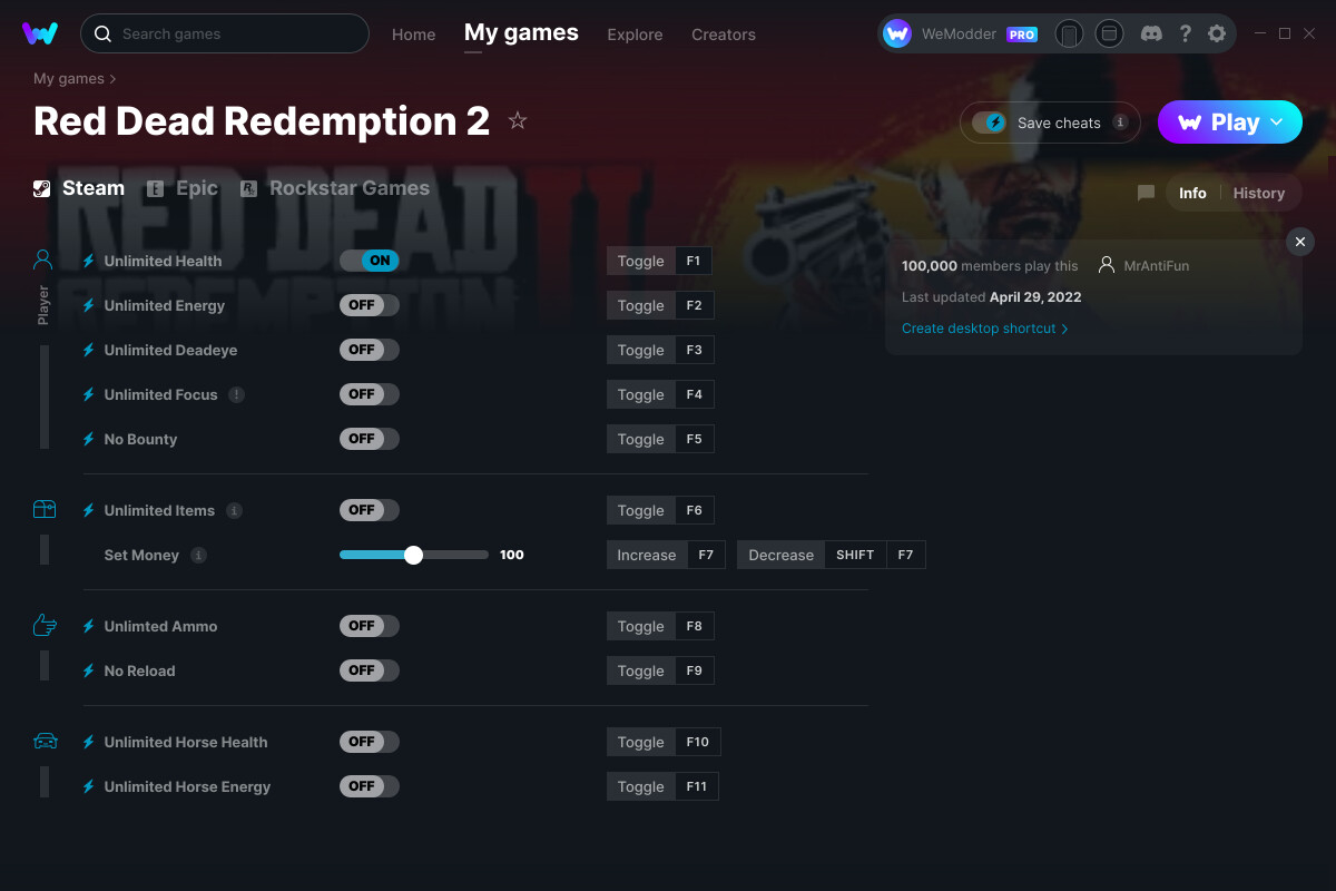 Red Dead Redemption 2 Cheats and Trainer for Rockstar Games - Trainers ...