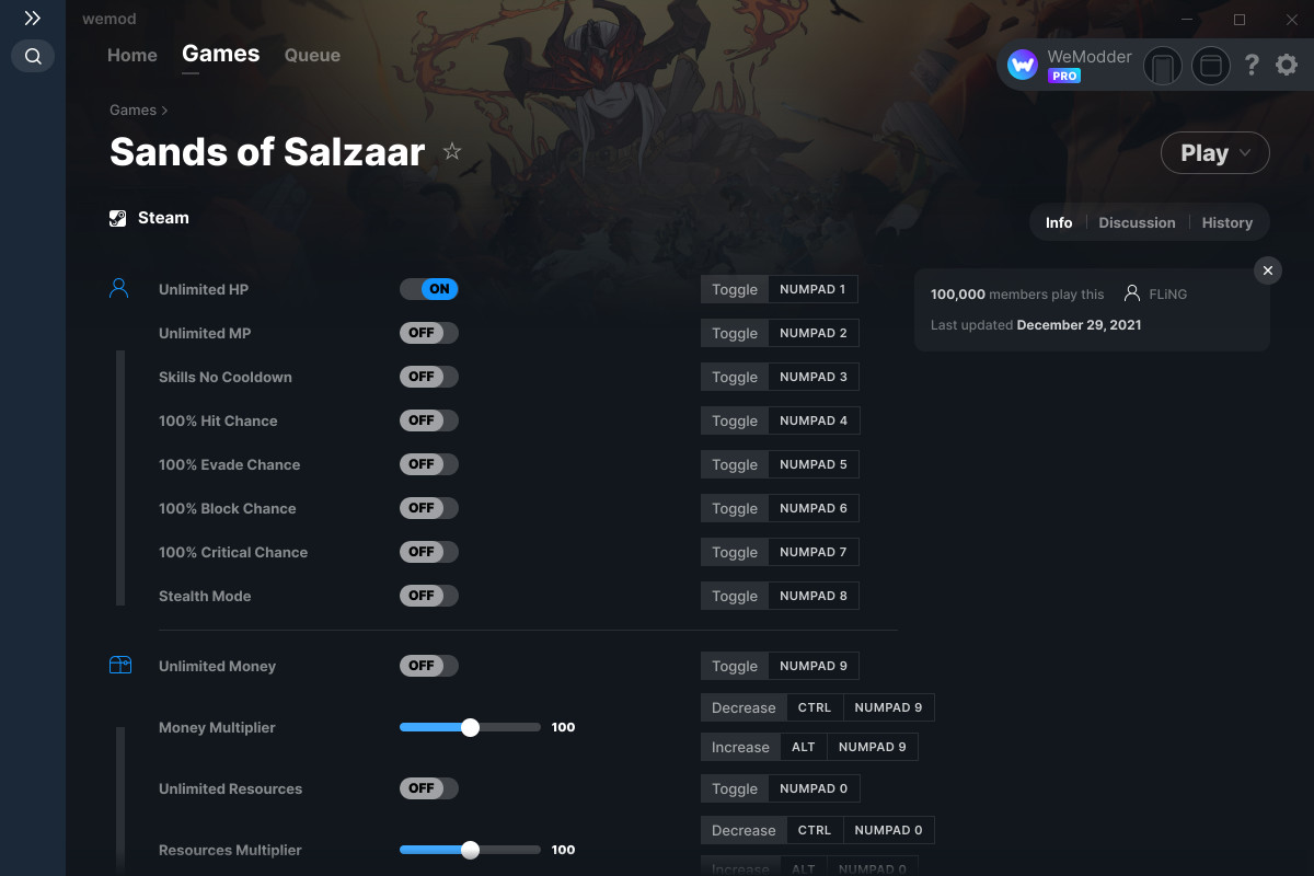 Sands of Salzaar Cheats and Trainer for Steam - Trainers - WeMod Community