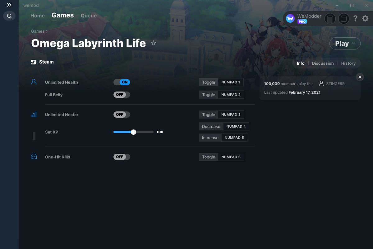 Omega Labyrinth Life Cheats and Trainer for Steam - Trainers - WeMod ...
