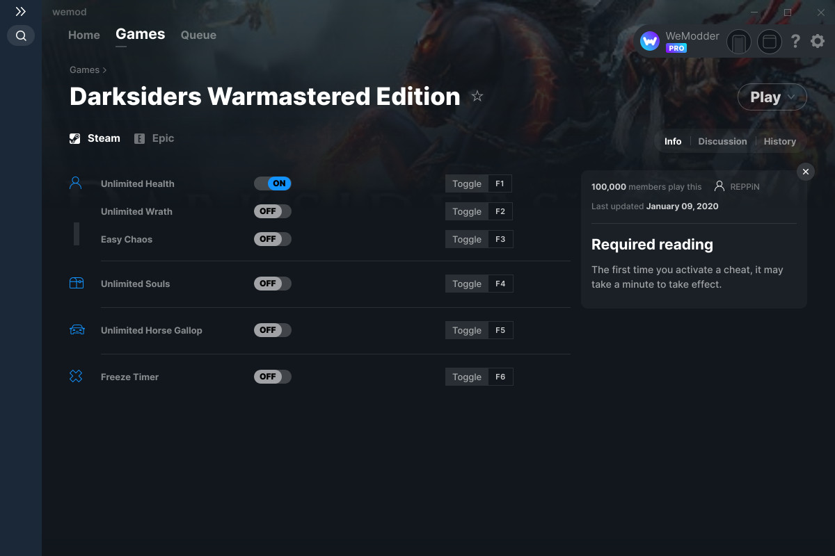 Darksiders Warmastered Edition Cheats and Trainer for Epic Games ...
