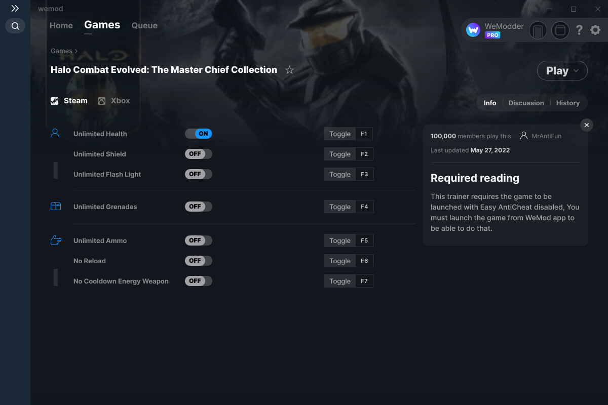 Halo Combat Evolved: The Master Chief Collection Cheats and Trainer for ...