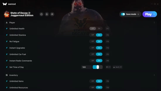 State of Decay 2: Juggernaut Edition Cheats, Trainers and Maps for PC | WeMod