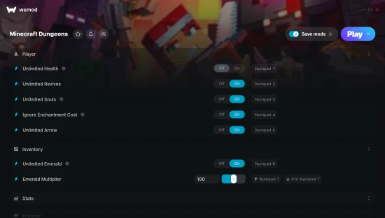 Minecraft Dungeons Cheats & Trainers for PC | WeMod