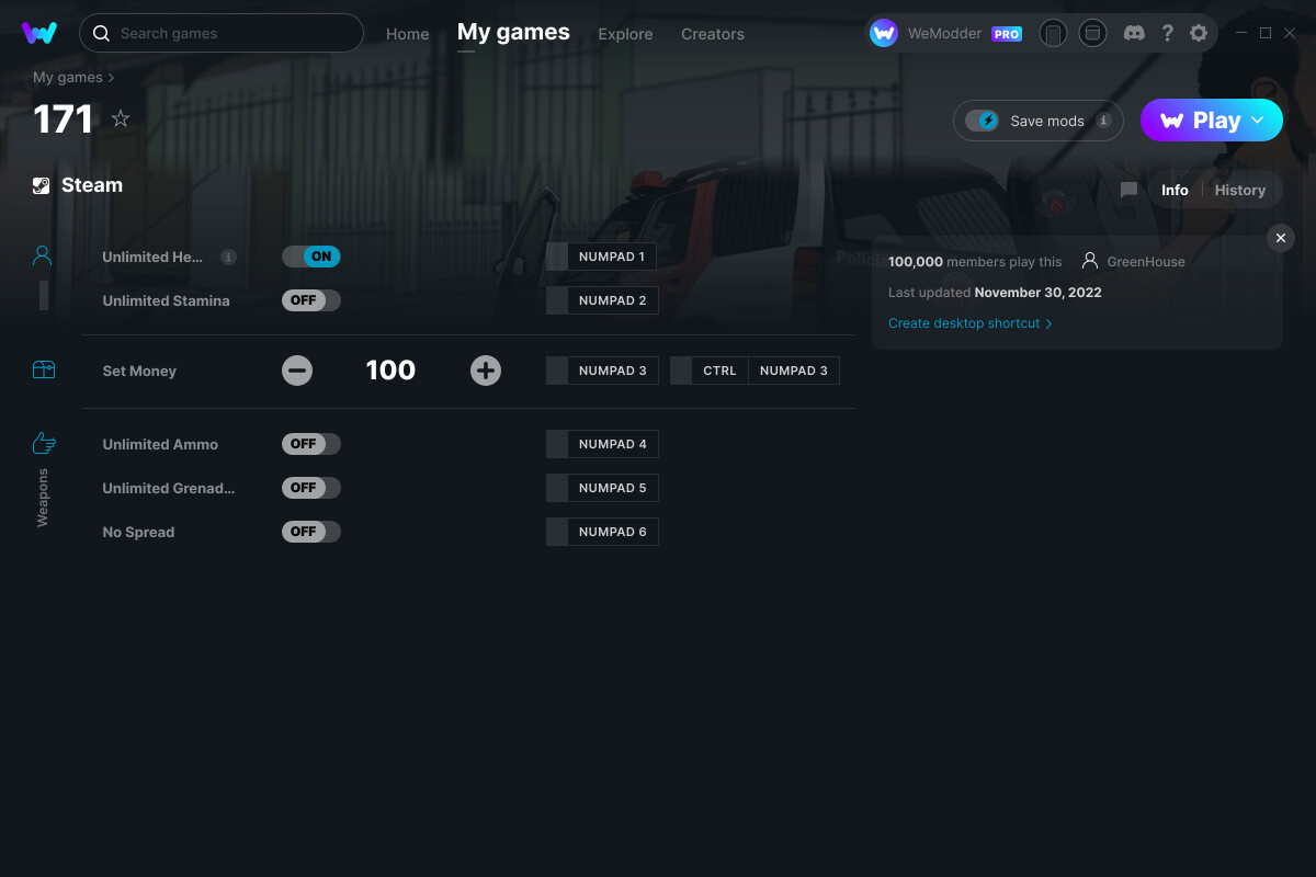 171 Cheats and Trainer for Steam - Trainers - WeMod Community