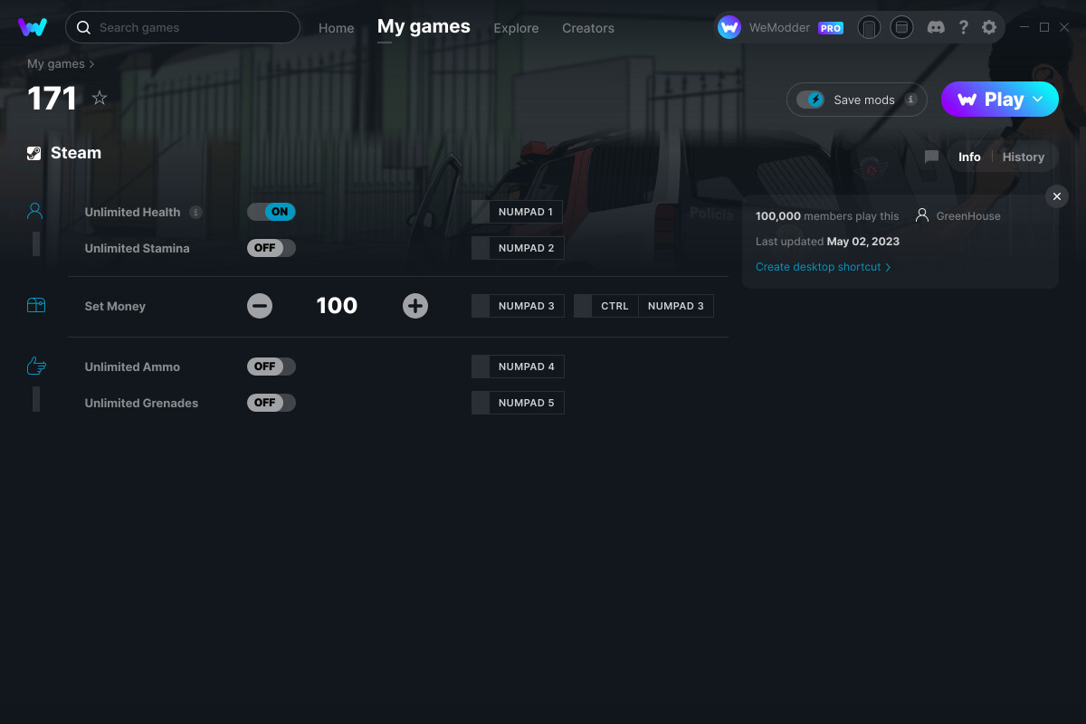 171 Cheats and Trainer for Steam - Trainers - WeMod Community